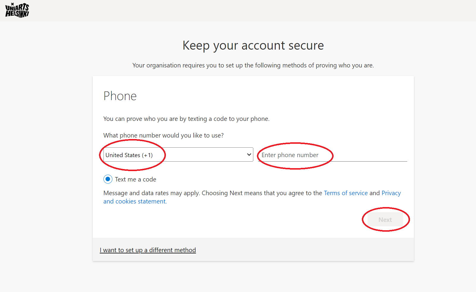 How to set up multi-factor authentication | Opiskelijan uniarts